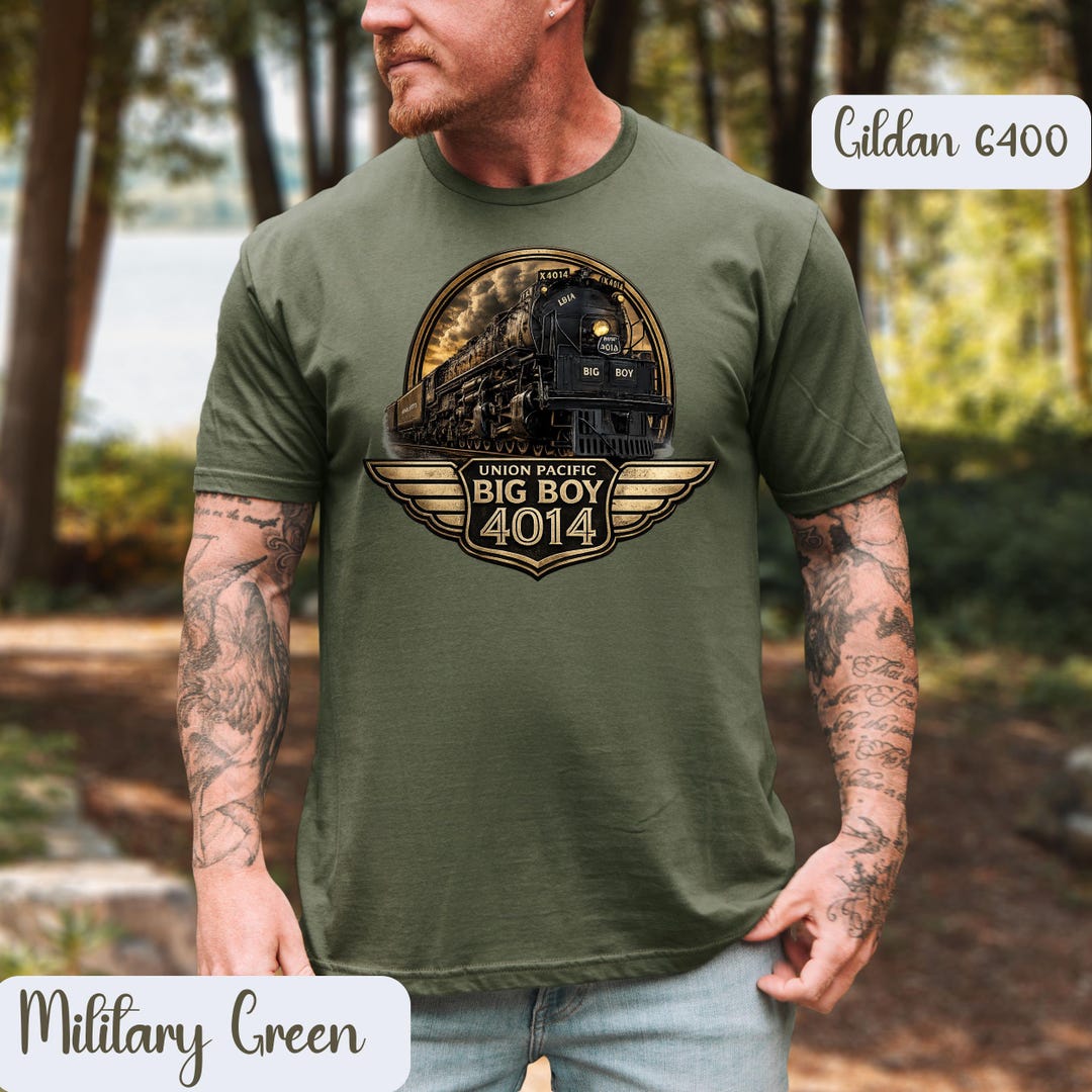 Big Boy 4014 Steam Locomotive T-shirt , Historic Vintage Train Tee - Etsy