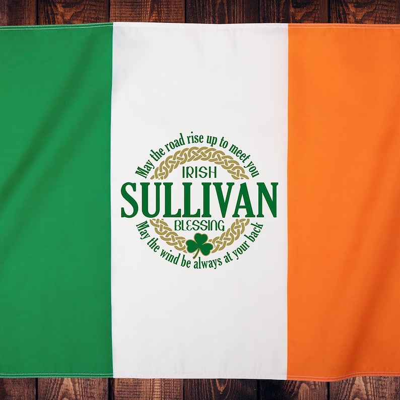 Custom Irish Blessing Flag | Personalized Printed Irish Tricolour ...