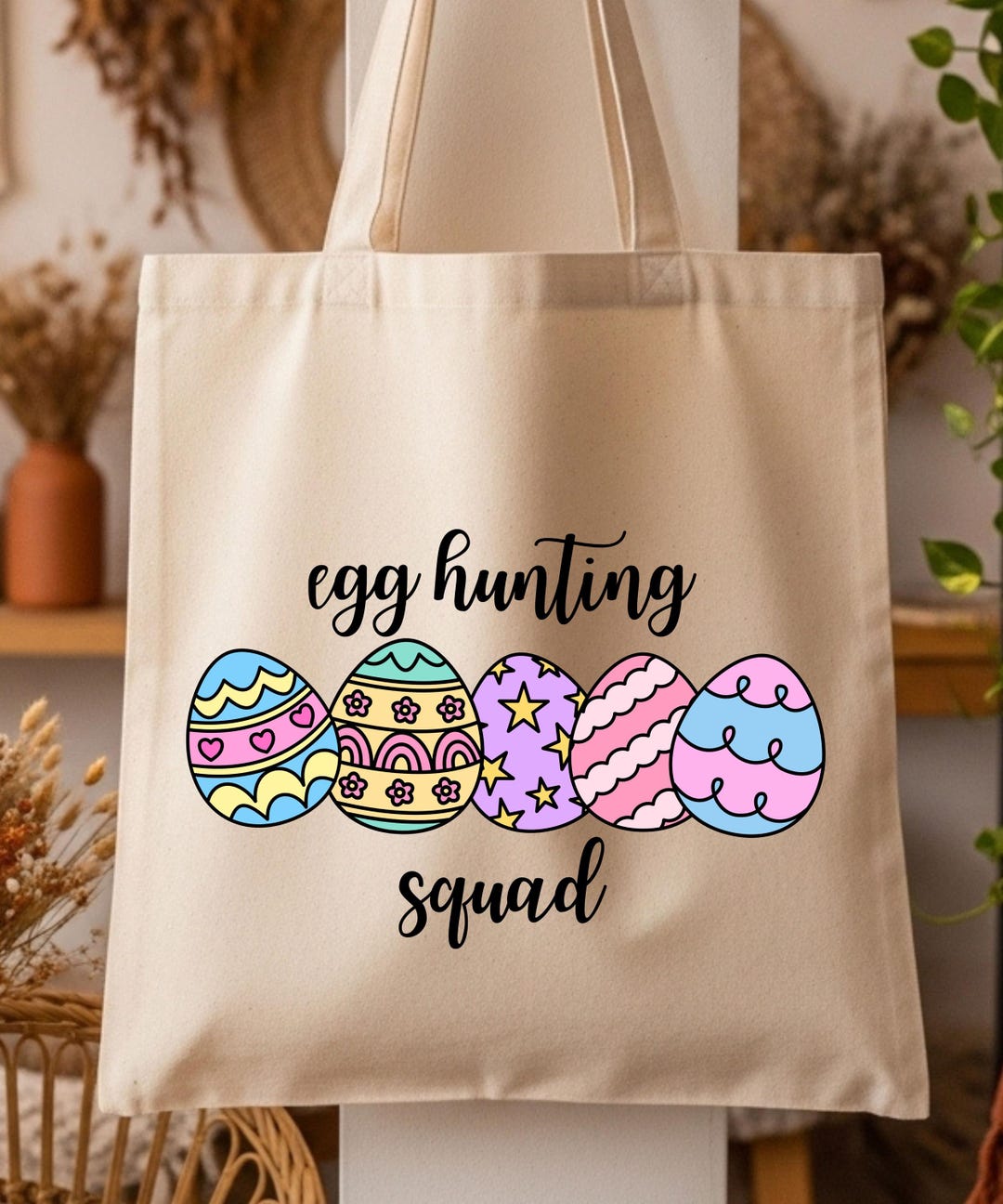 Egg Hunting Squad, Happy Easter Bag for Kids, Egg Hunt Bag, Easter Gift ...