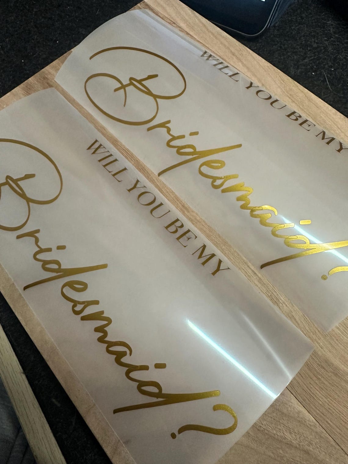 Will You Be My Bridesmaid Vinyl Decal | Personalised Wedding Decals ...