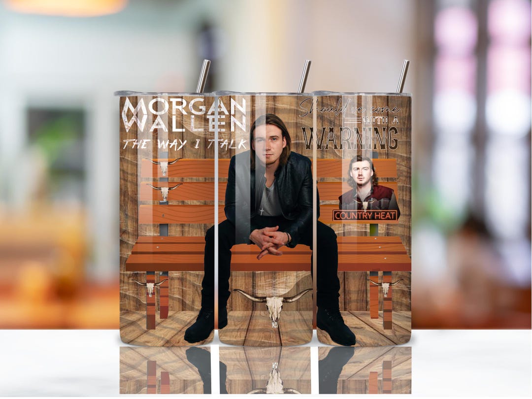 Country Singer, Morgan Wallen Tumbler Wrap for 20 Oz Skinny Tumbler PNG ...