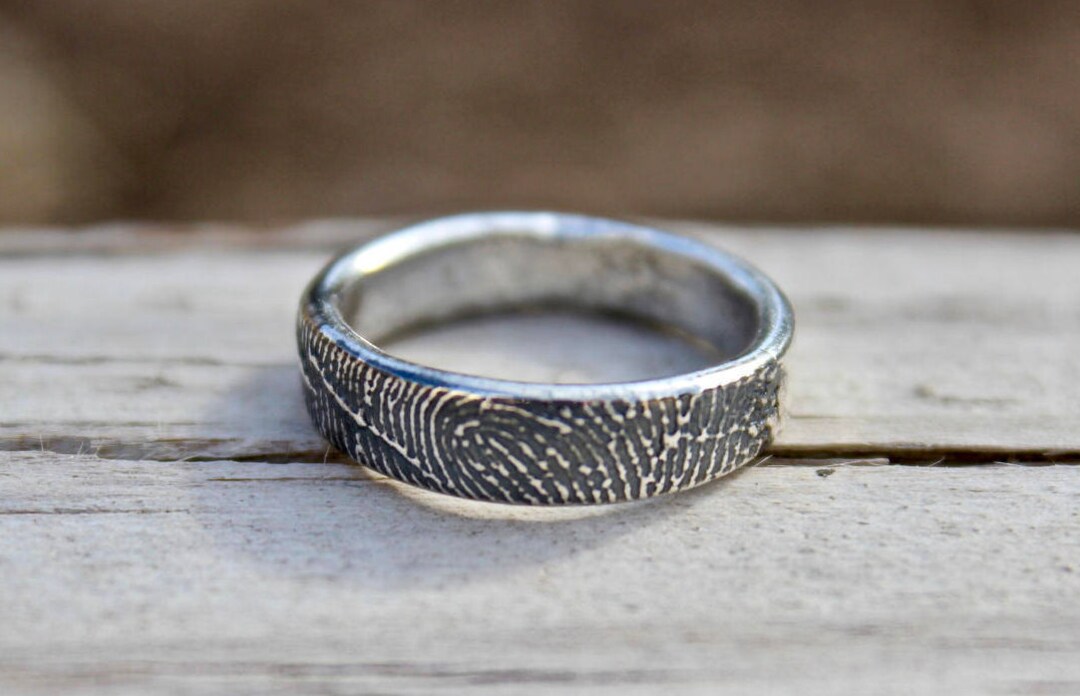 Fingerprint Ring, Finger Print Ring, Fingerprint for Men/women, Finger ...