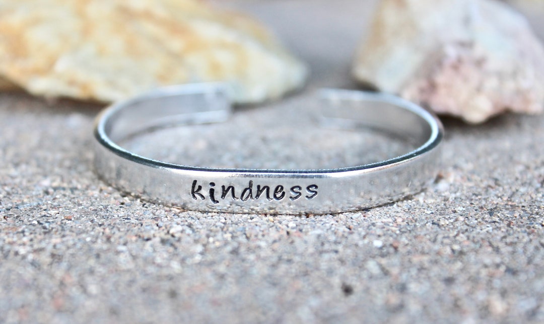 Kindness Bangle Bracelet Kindness Bangle Cuff Inspirational - Etsy