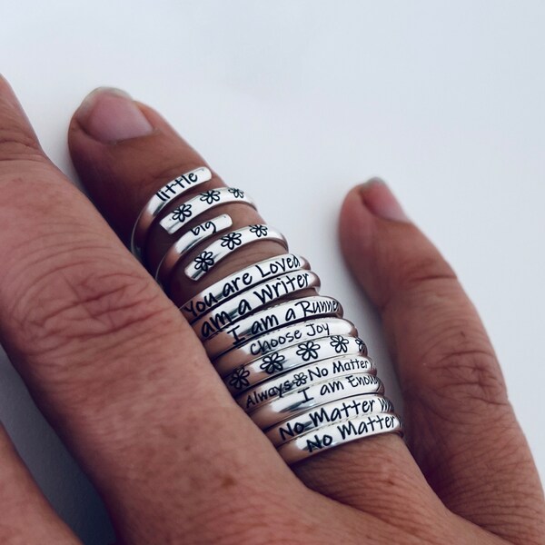 Inspirational Rings - Etsy