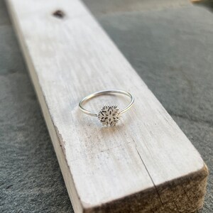 Handmade Sterling Silver Snowflake Ring: Holiday Jewelry - Etsy