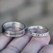 Couples Morse Code Rings Couple's Rings Initials Rings - Etsy