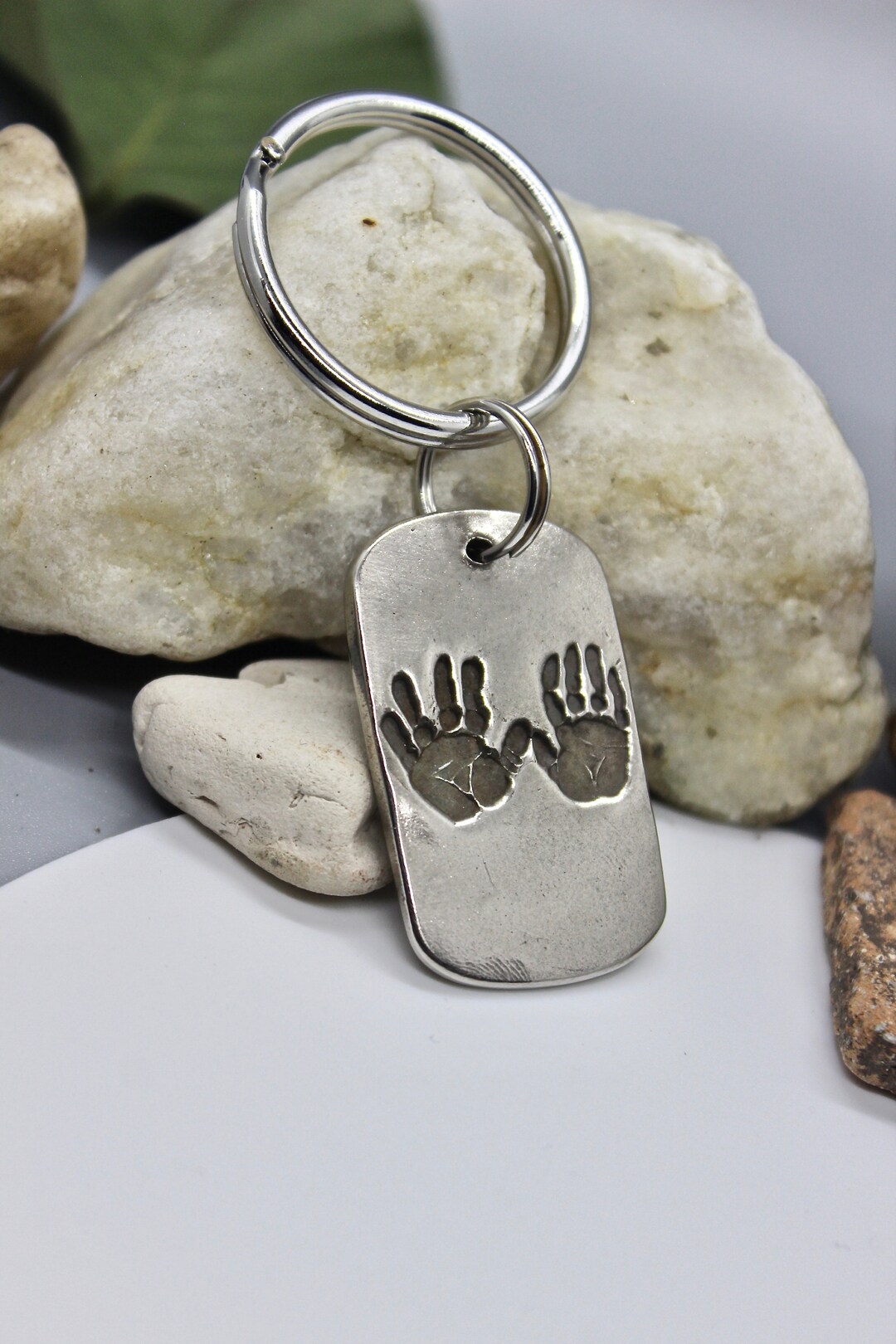 Real Baby Hands Keychain, Handmade, Father's Day, Handprints Keychain ...