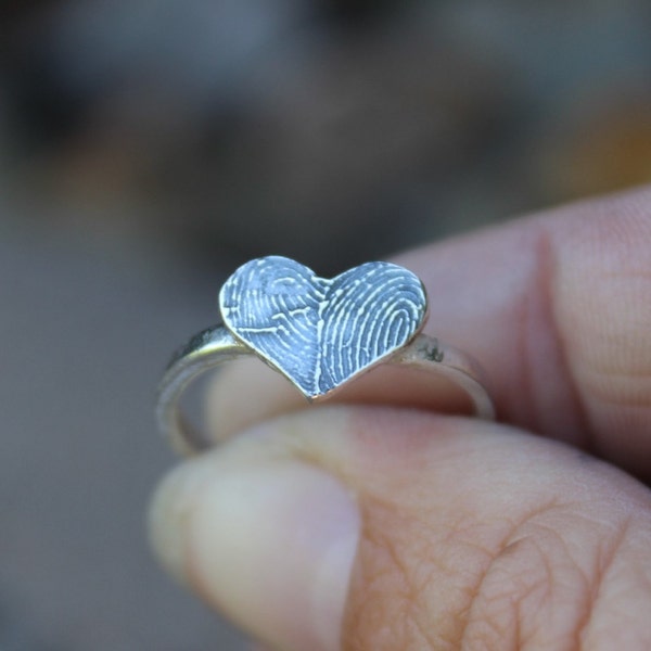 Fingerprint Ring - Etsy