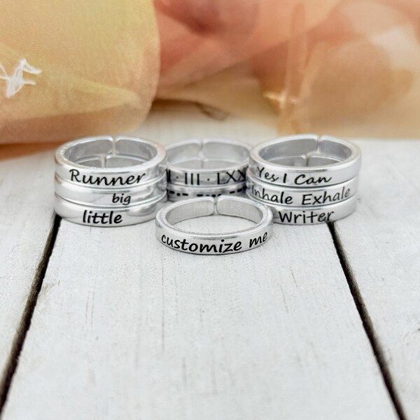 Word Ring - Etsy