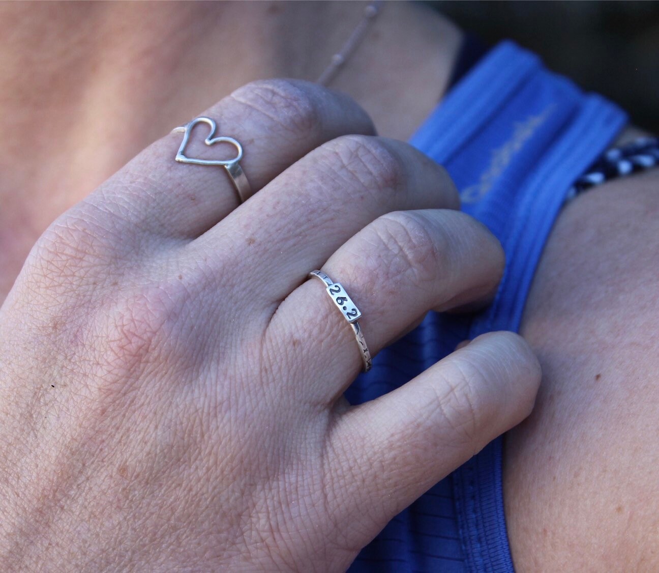 Marathon Ring Rings for Runners Solid sterling silver | Etsy