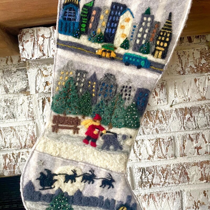 Felted Wool Stocking - Etsy