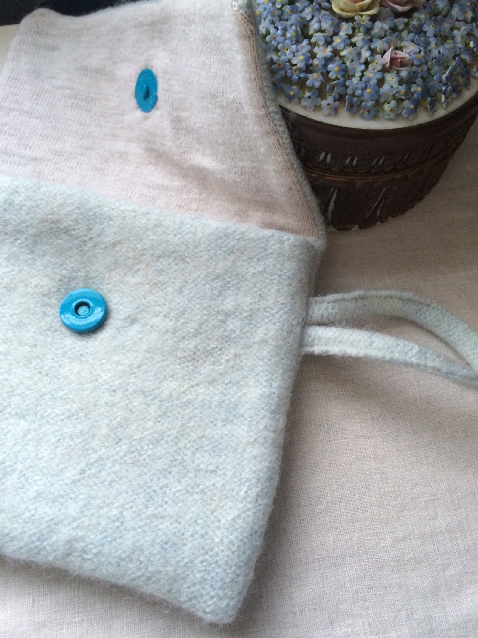 Small Felted Wool Blue Purse - Etsy