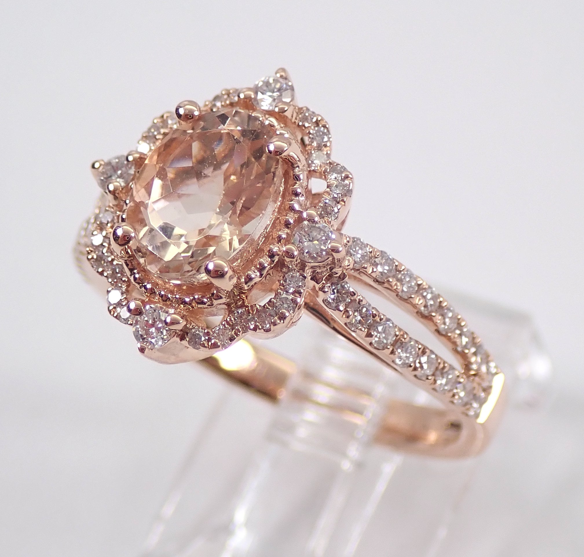 Morganite Engagement Ring Rose Gold