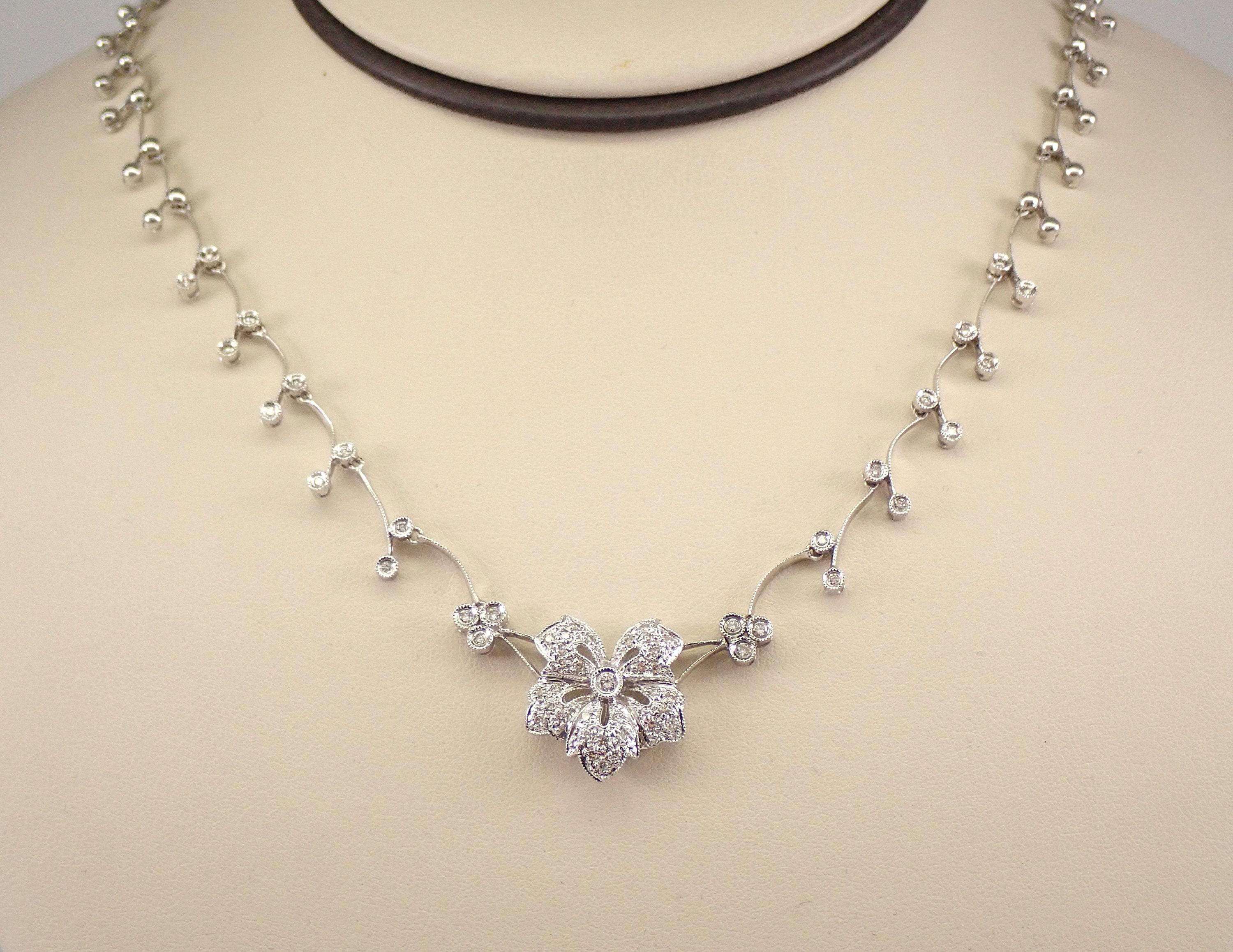 Simple Diamond Necklace Designs