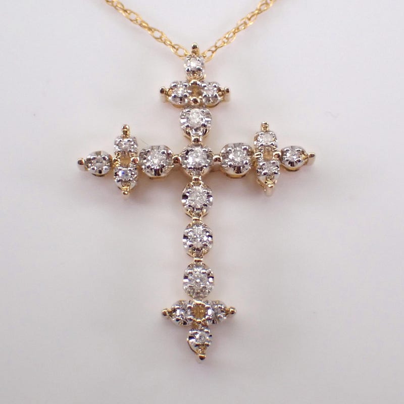 Large 14k Gold Cross - Etsy