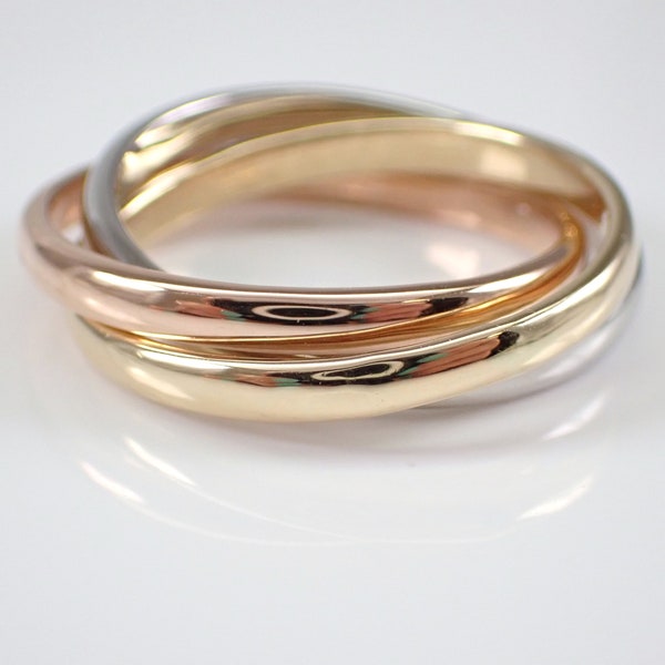 Tri Color Rings - Etsy