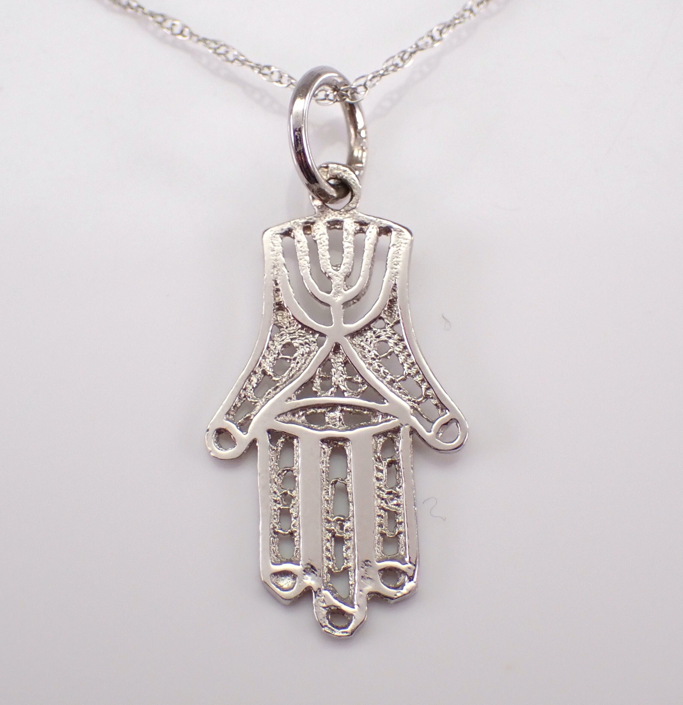 Jewish Hand Of God Hebrew House Blessing Print, Hamsa Wall Art, Hand