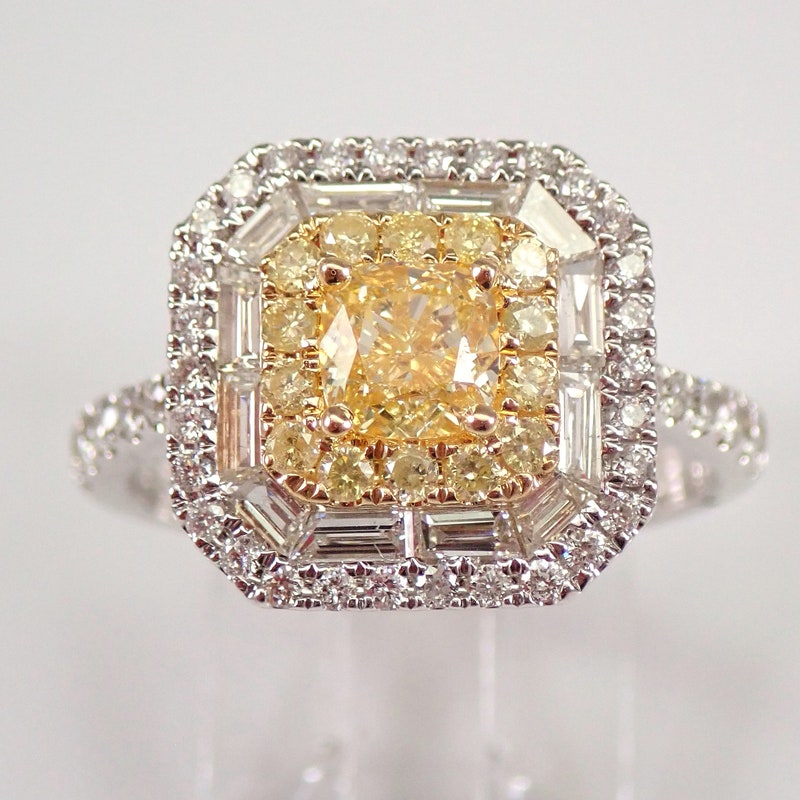 Canary Diamond Ring - Etsy