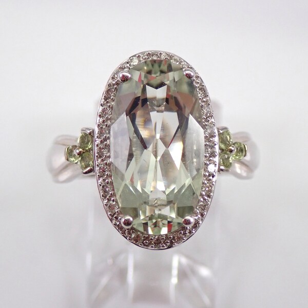 Oval Prasiolite Ring - Etsy