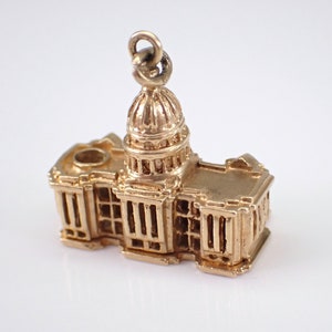 Vintage 14K Yellow Gold "capitol" Charm, United States Government ...