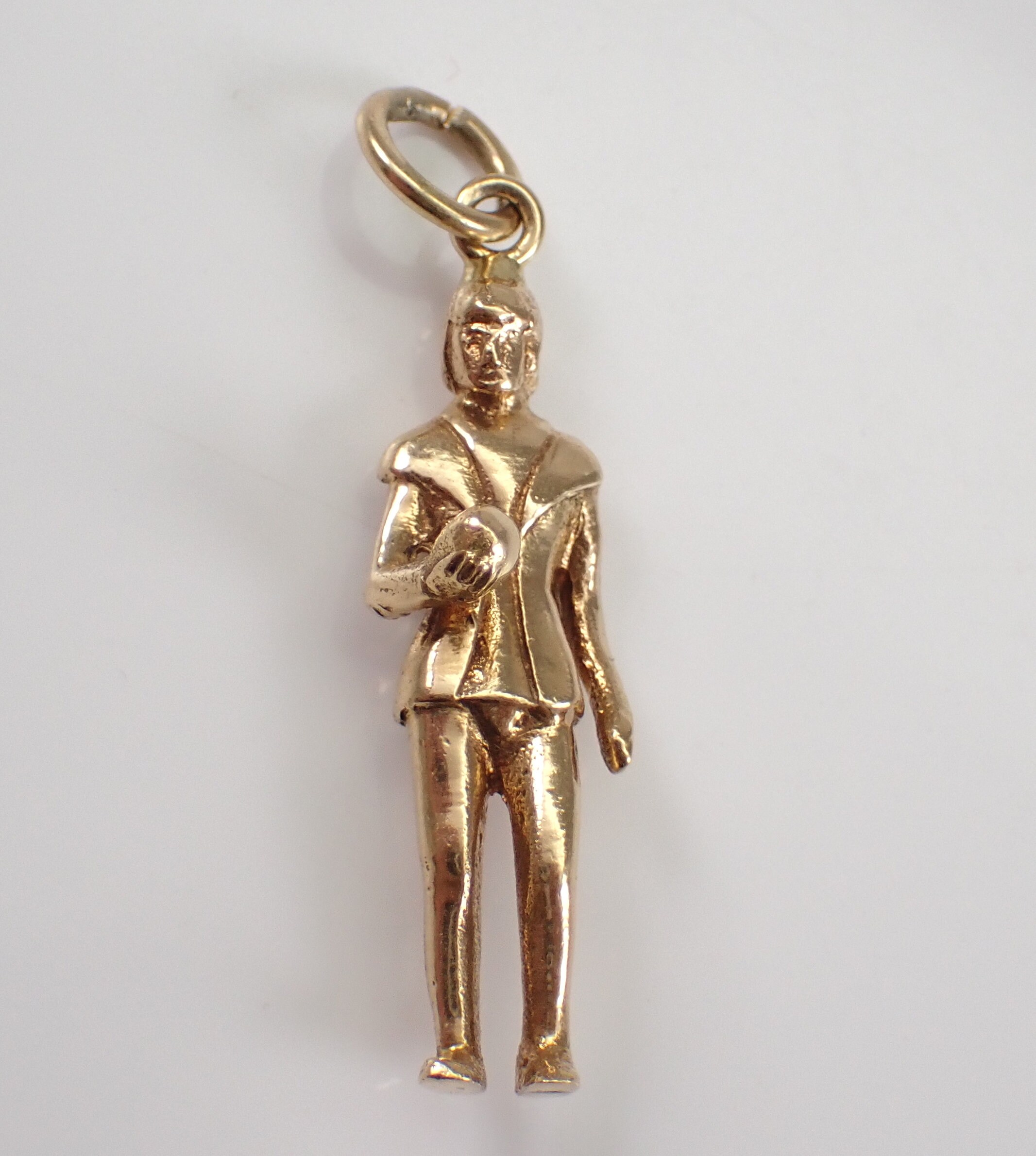 Vintage 14K Gold Man with Skull Charm - Estate Colonial Gentleman ...