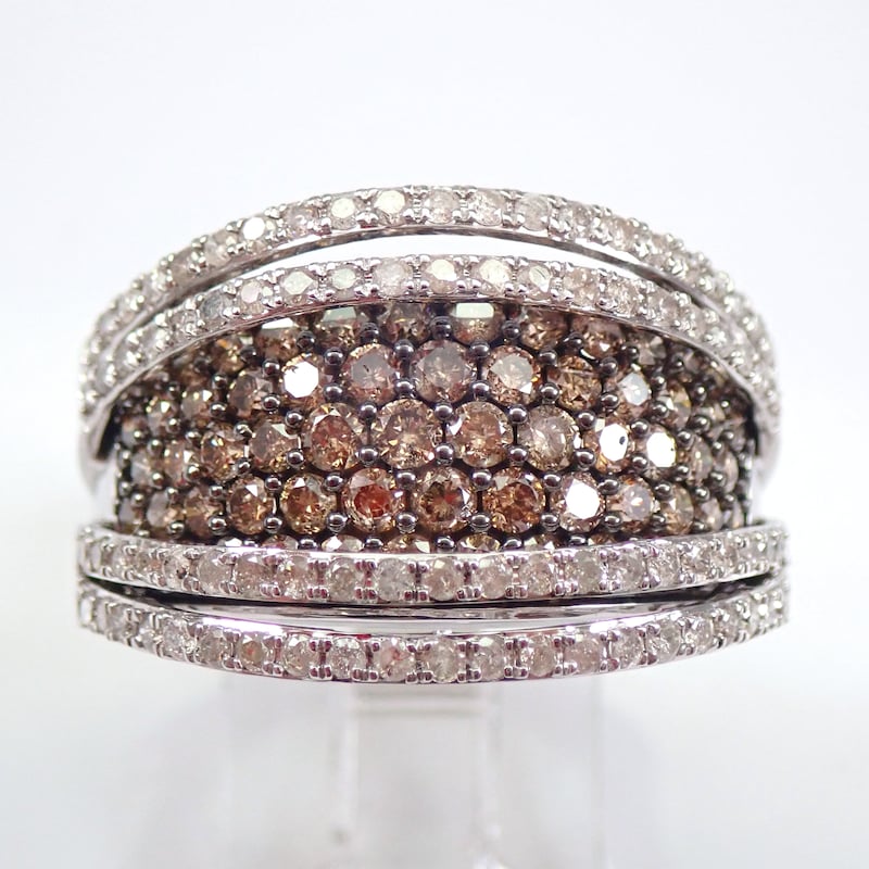 Brown Diamond Ring - Etsy