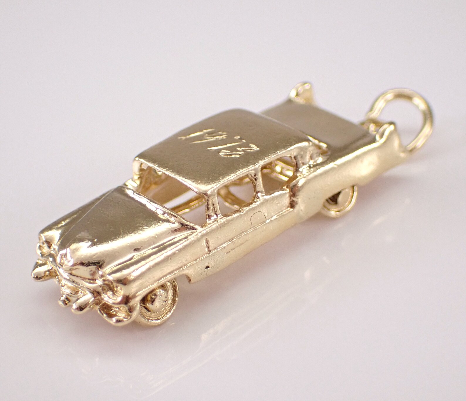 Vintage 14K Yellow Gold Car Charm, Auto Automobile Pendant, Sedan ...