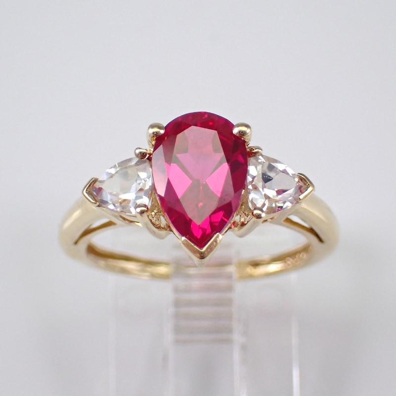 Small Ruby Ring - Etsy