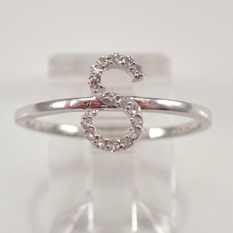 Letter S Ring - Etsy