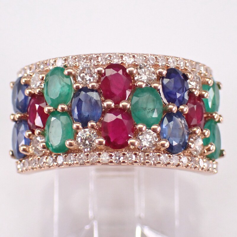 Emerald Ruby Ring - Etsy