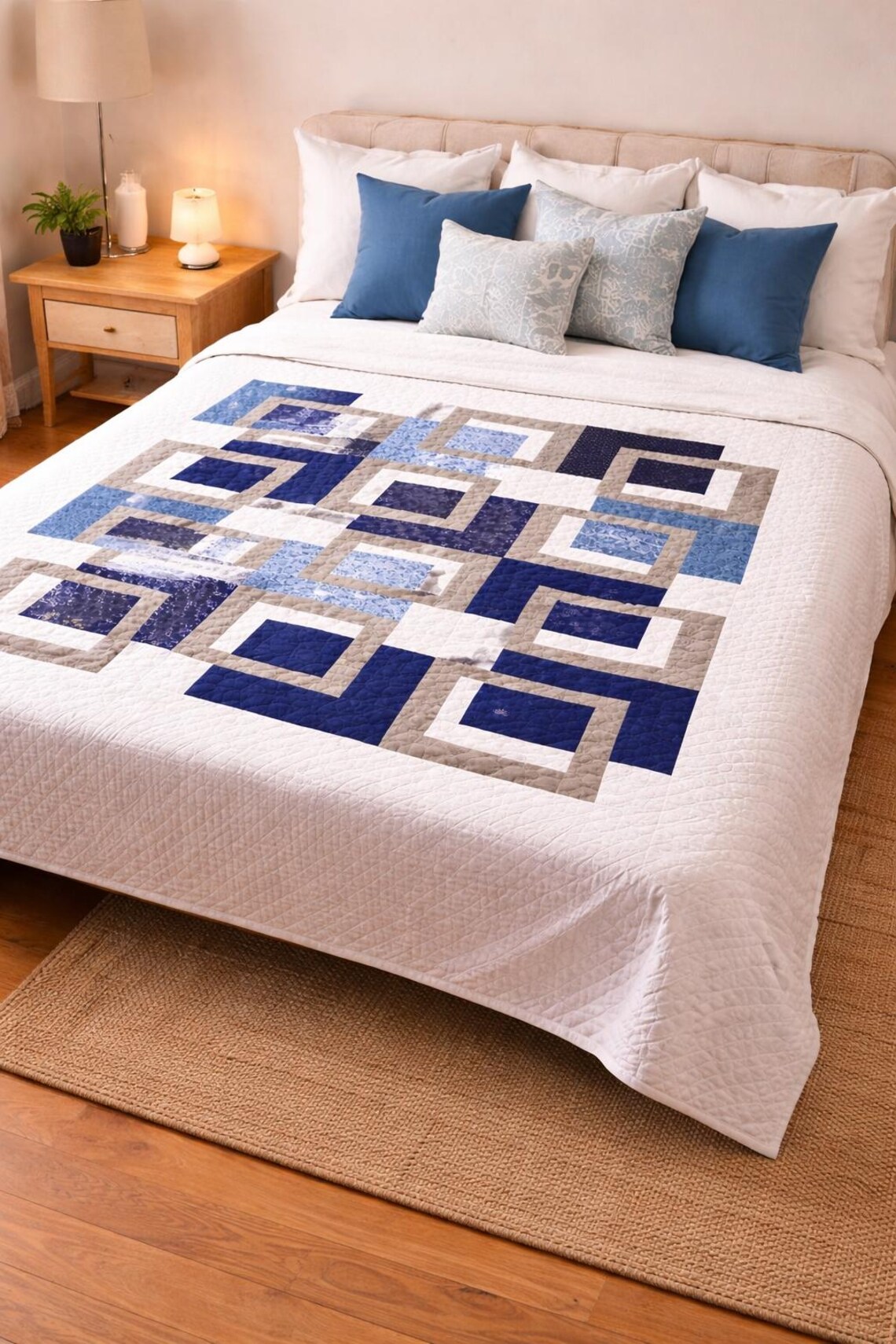 Floating Windows Quilt Pattern | Modern Patchwork Throw (PDF Download ...