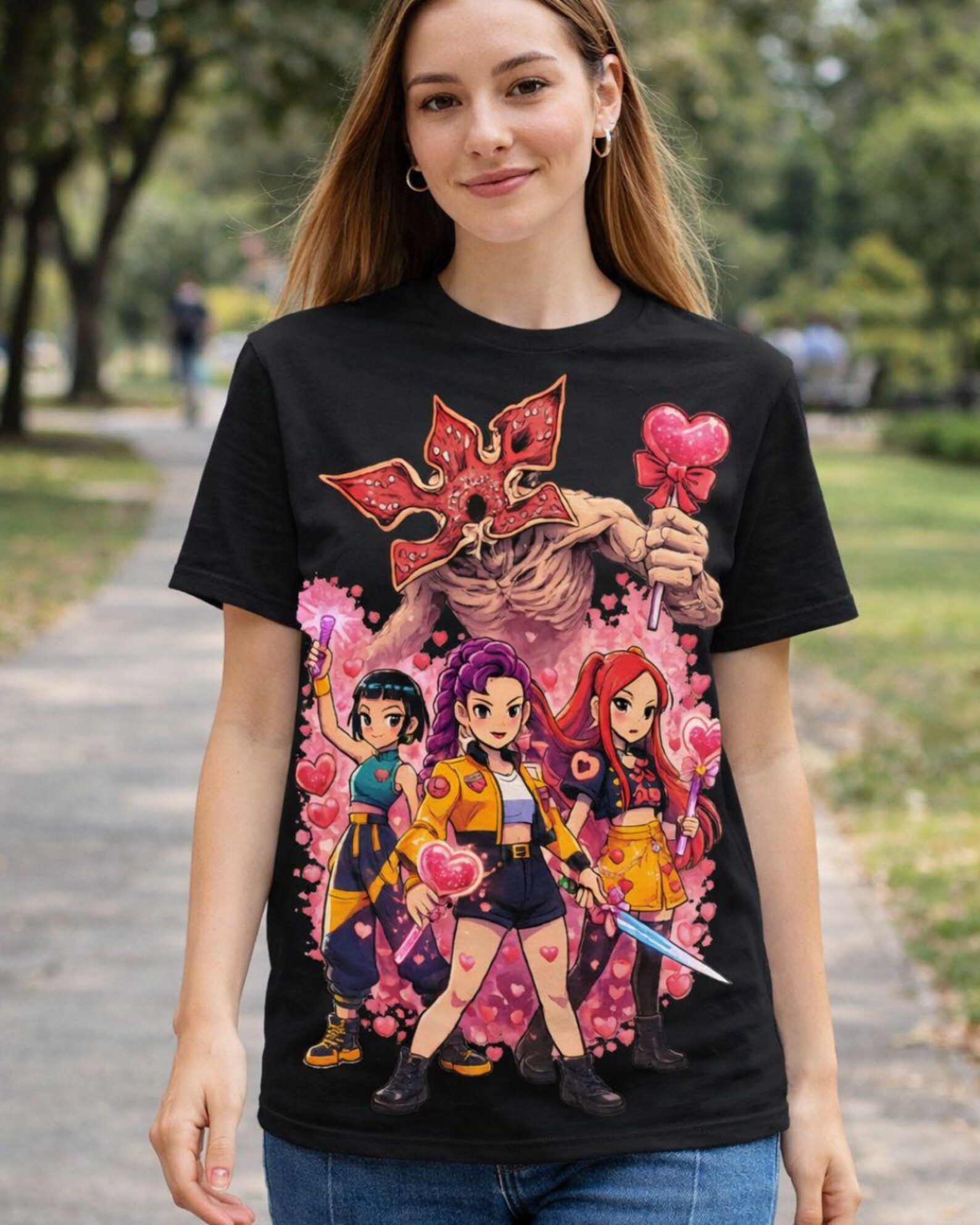 Valentine Huntrix Anime Girl PNG, Stranger Valentine Monster Upside ...