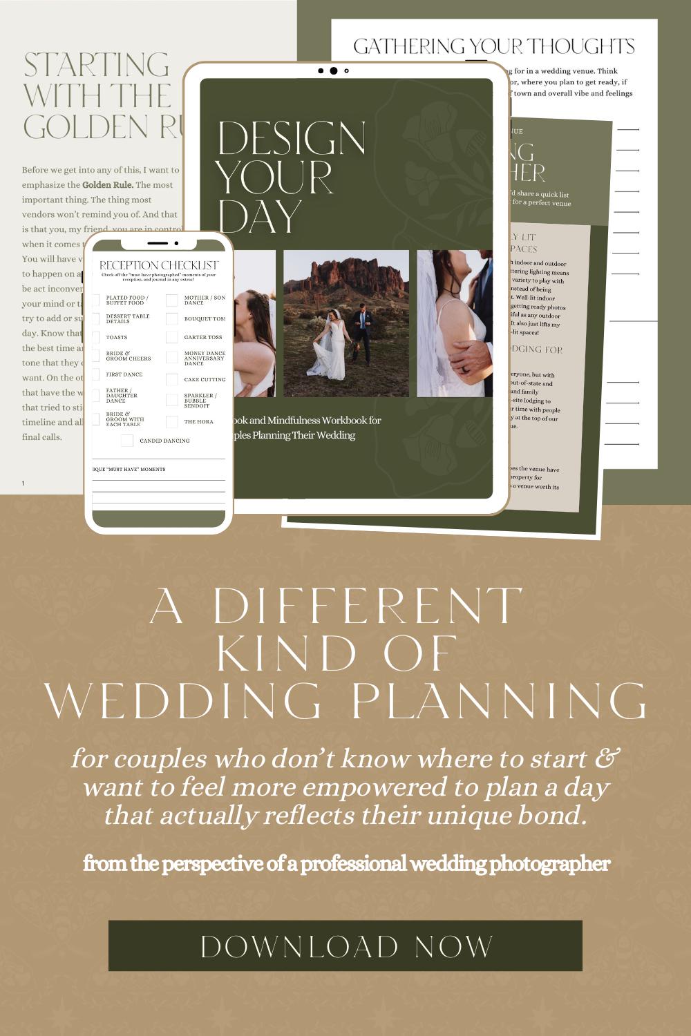 Design Your Day Wedding Planning Workbook - Etsy
