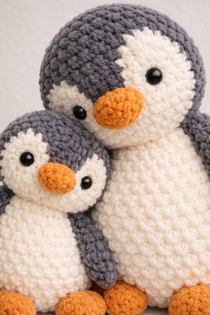 Penguin Amigurumi Pattern PDF – Easy Crochet Plush Toy, 2 Sizes - Etsy