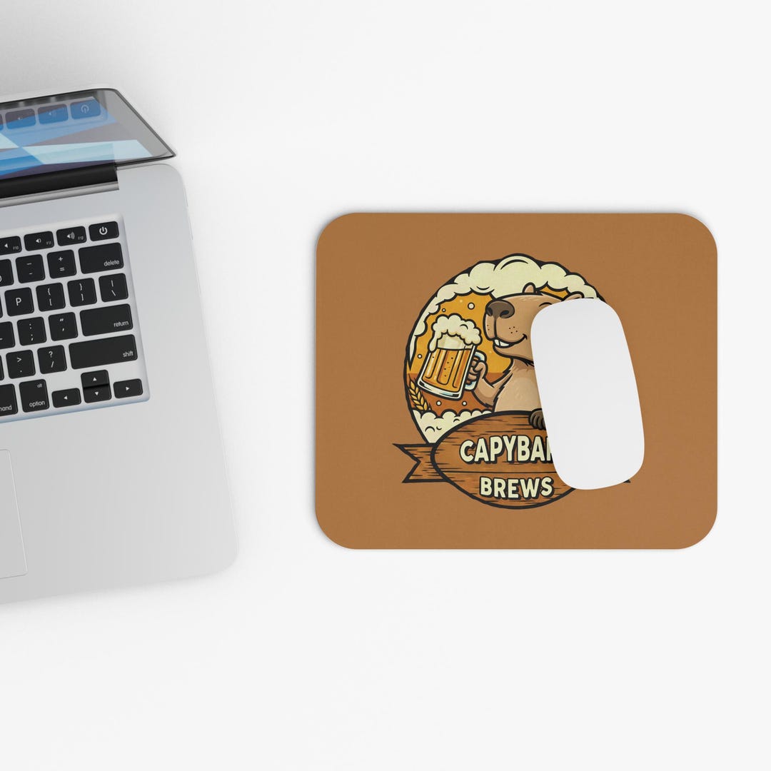 Capybara Brews Mouse Pad – Funny Beer Lover Desk Mat - Etsy