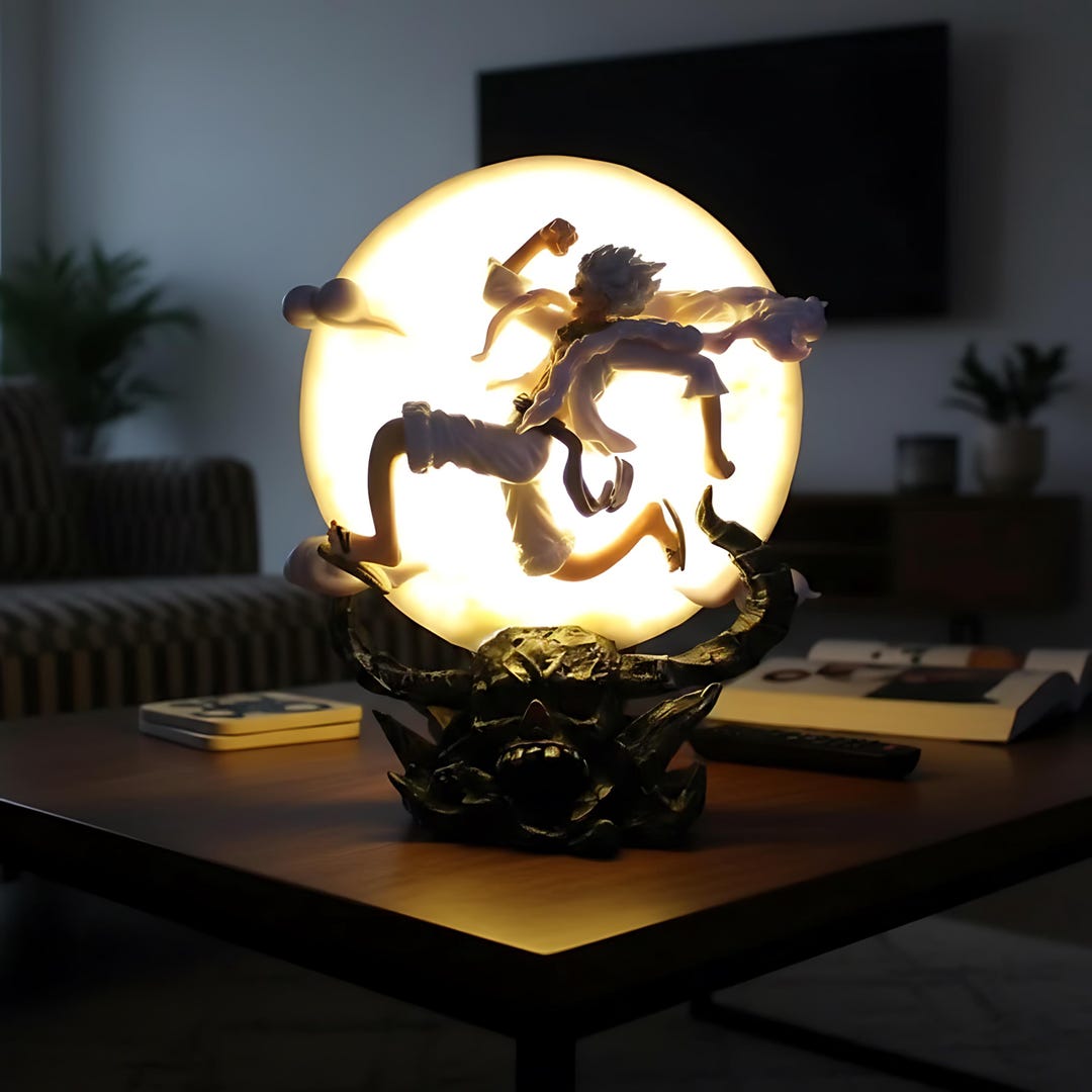 Anime Moon Runner Figure Desk Lamp Decor - Etsy