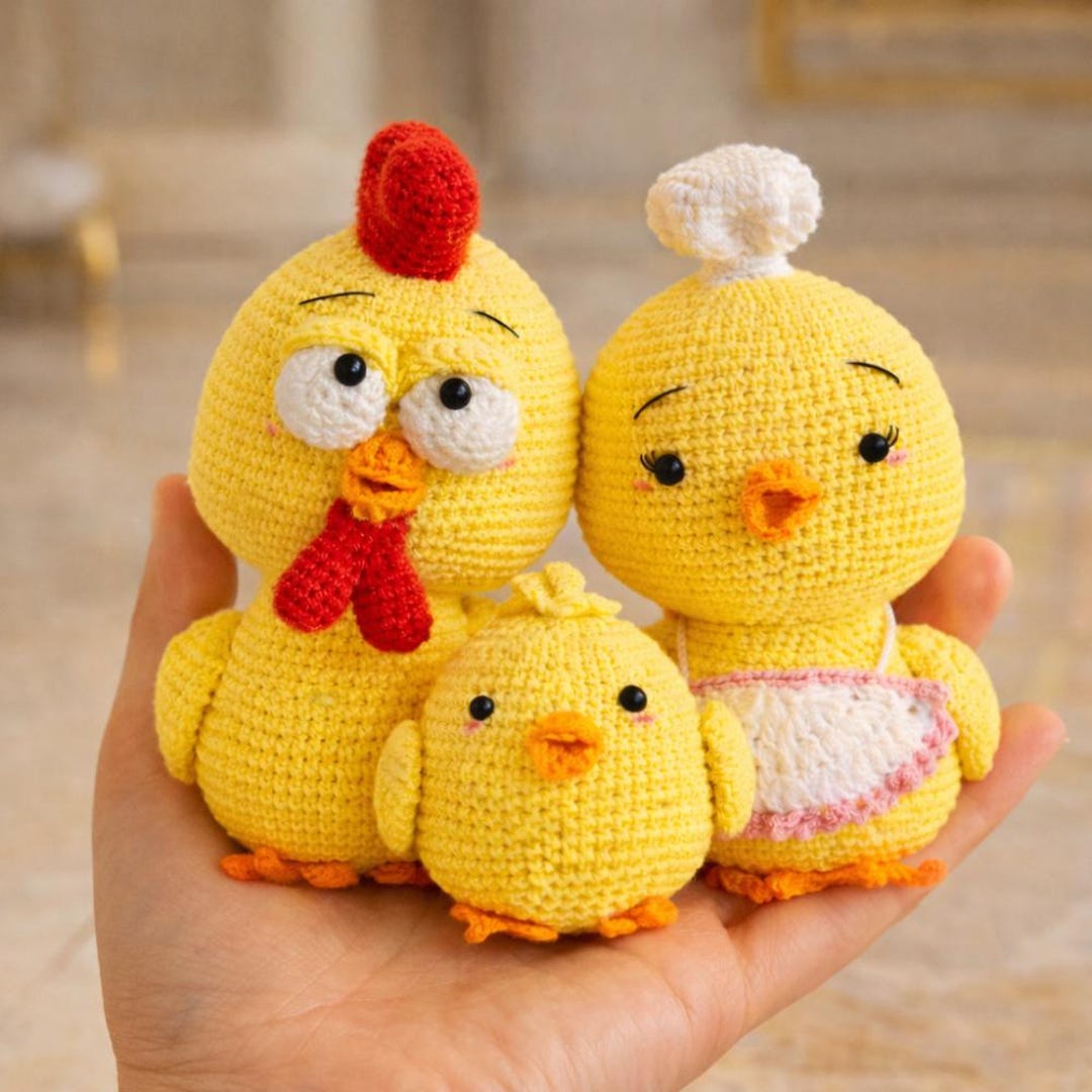 Easter Chick Amigurumi Crochet Patterns, Baby Bird Crochet Animal ...