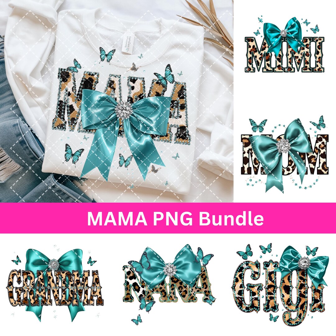 Leopard Mama Print PNG Bundle, Coquette Shirt Design, Coquette Mama PNG ...