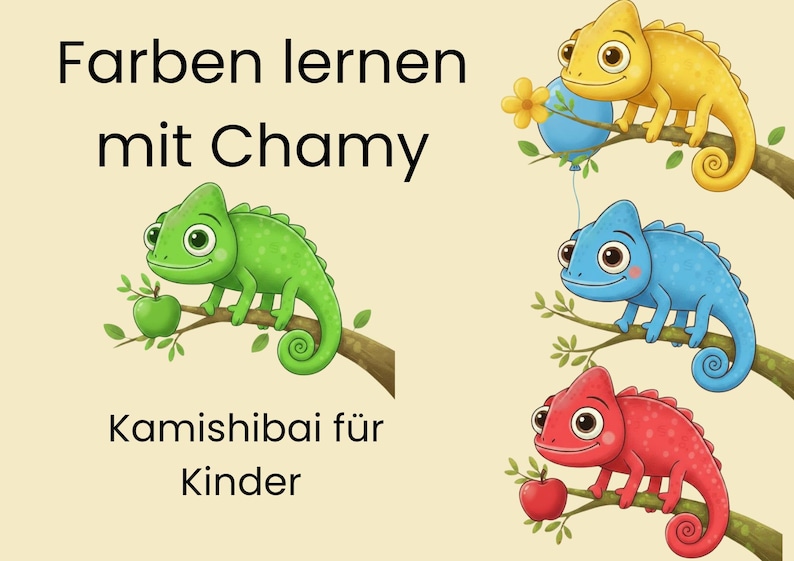 Kamishibai "chamy Discovers the Colors" - A3 Learning Cards for ...