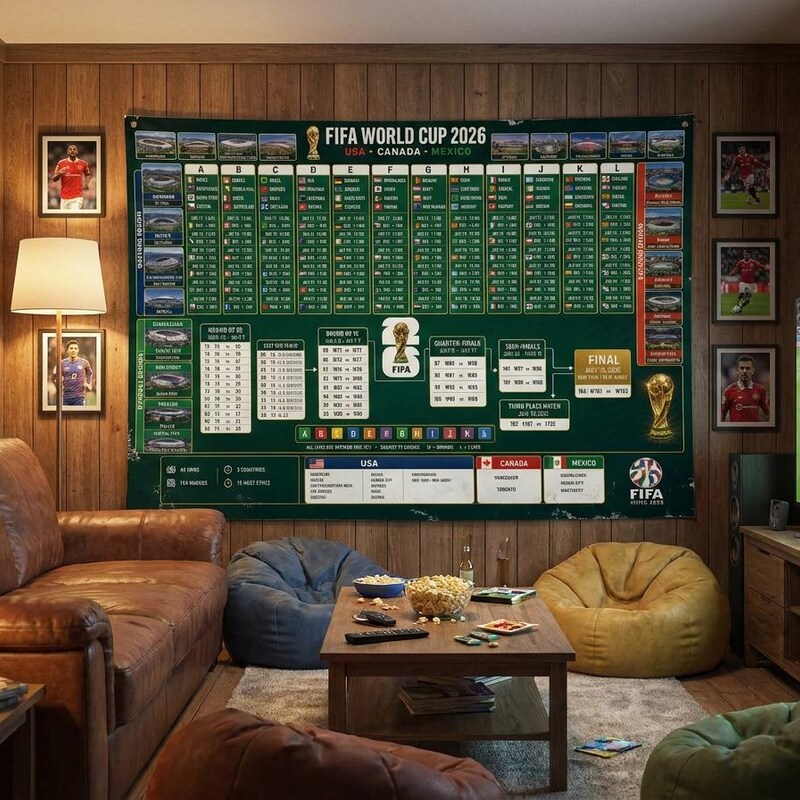 World Cup 2026 Wall Chart - Etsy