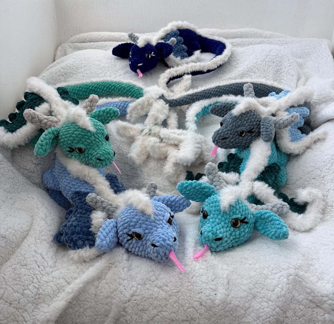 Trash the Bandito Dragon - Handmade Crocheted Plushie - Inspired by ...