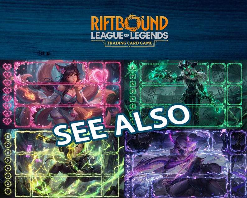 Playmat Baron Nashor Kai'sa Riftbound - Playing Card Game 24 X 14 Po ...