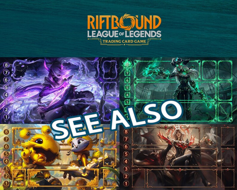 Riftbound Playmat Zoé Edition • Custom Board Game Mat With Zones ...