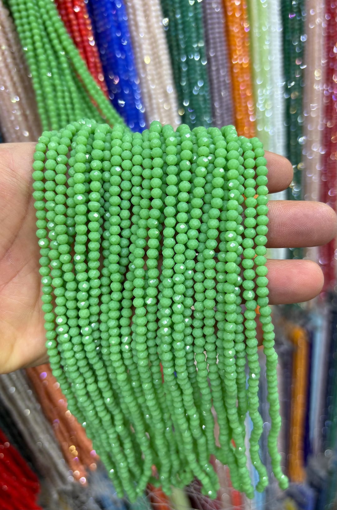 4mm Flat Crystal Glass Beads – DIY Jewelry Making Supplies for ...