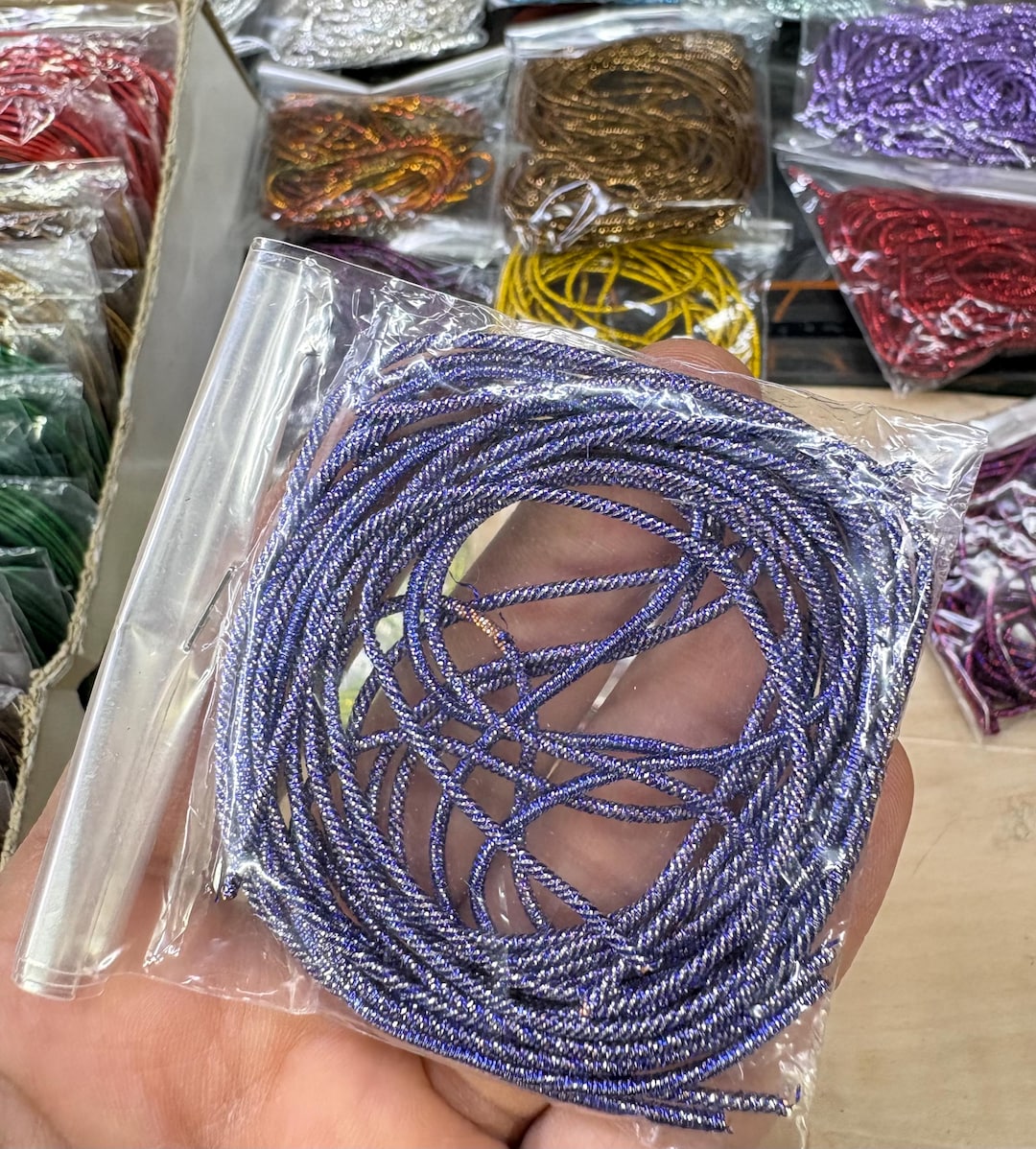 1mm Stiff French Bullion Wire - Dabka Metal Coil - Embroidery Wire ...