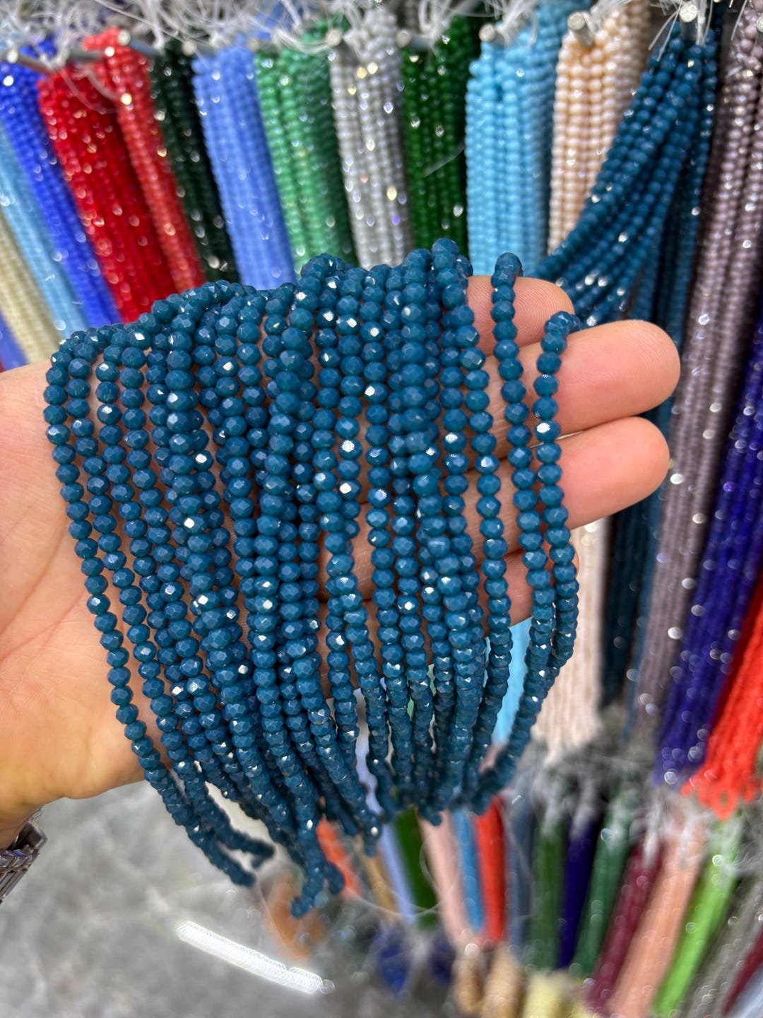 4mm Flat Crystal Glass Beads – DIY Jewelry Making Supplies for ...