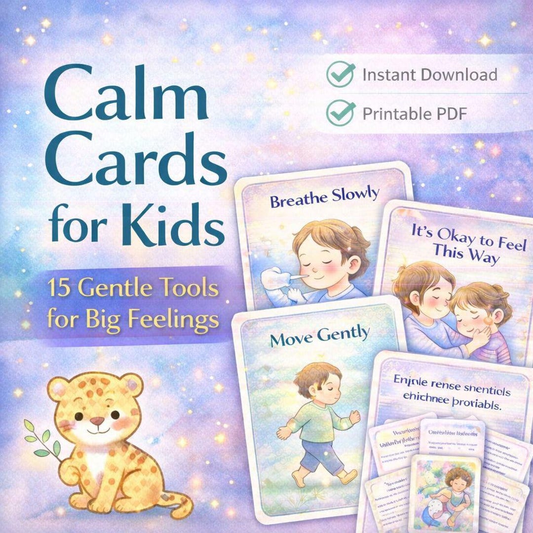 Calm Cards for Kids | Emotional Regulation Tools (printable PDF) - Etsy