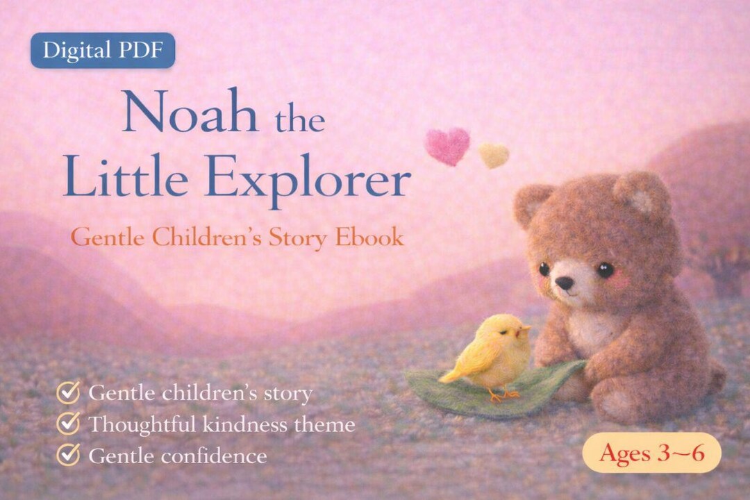 Noah's Little Explorer Story | Kids Activity Pages (digital PDF) | Calm ...