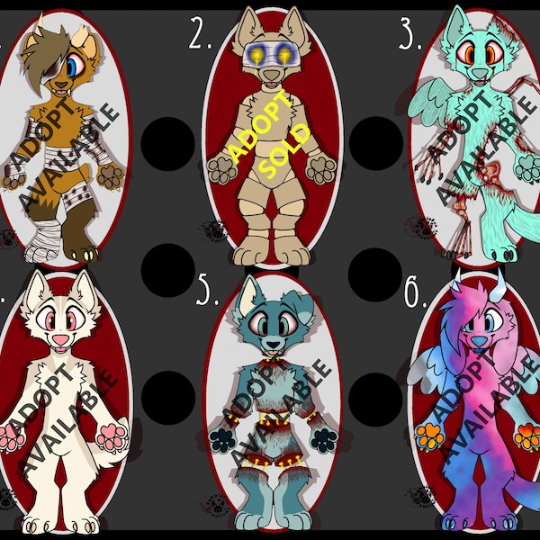 Horror Fursona Adopt - Etsy