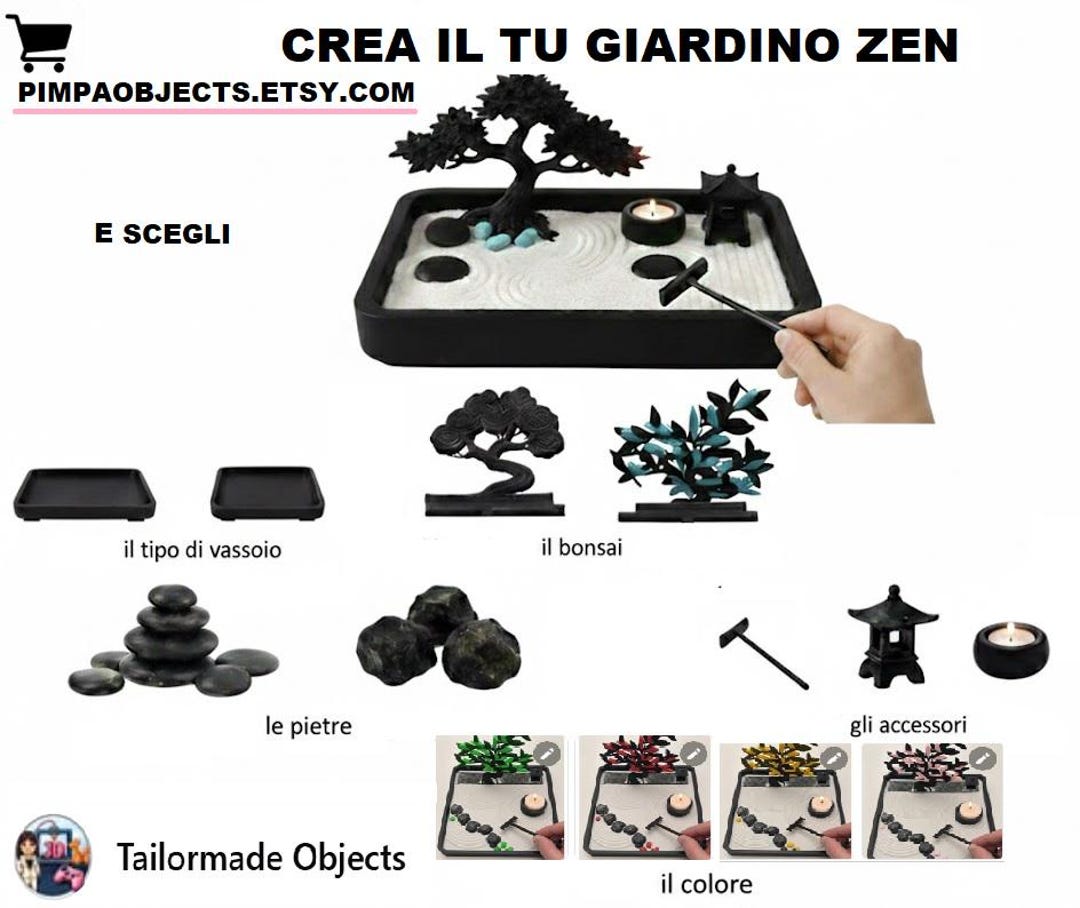 Create Your Own Modern Zen Garden - Exclusive Design & Relaxation - Etsy